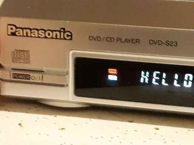 PANASONIC DVD/CD PLAYER Model DVD S-23 Multi Format Playback ...