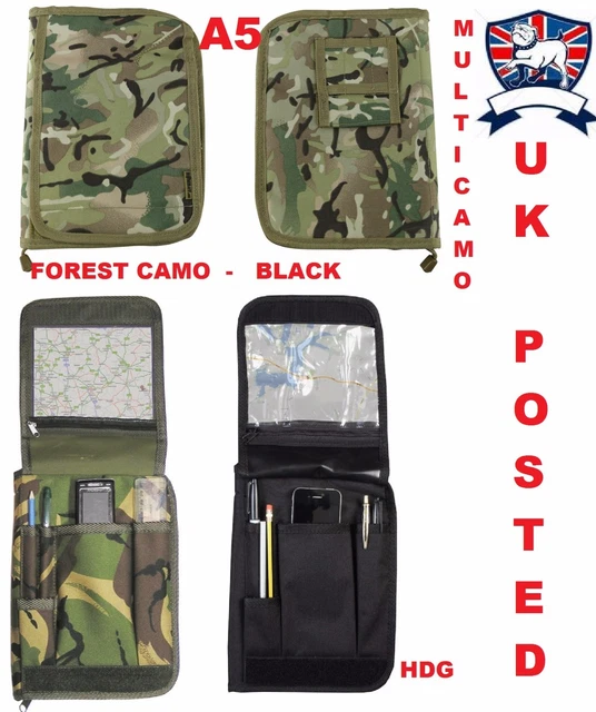 A5 MOLLE FOLDER Kombat Uk Army Map Case Notebook Mtp Black Multicamo ...
