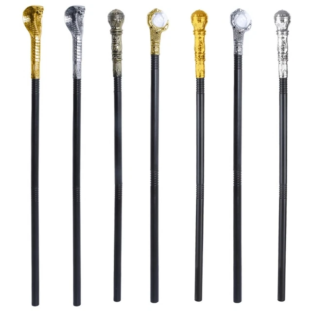 SNAKE COBRAS CANE Pharaoh Scepter Pimp Wizard Staff Halloween Cosplay ...