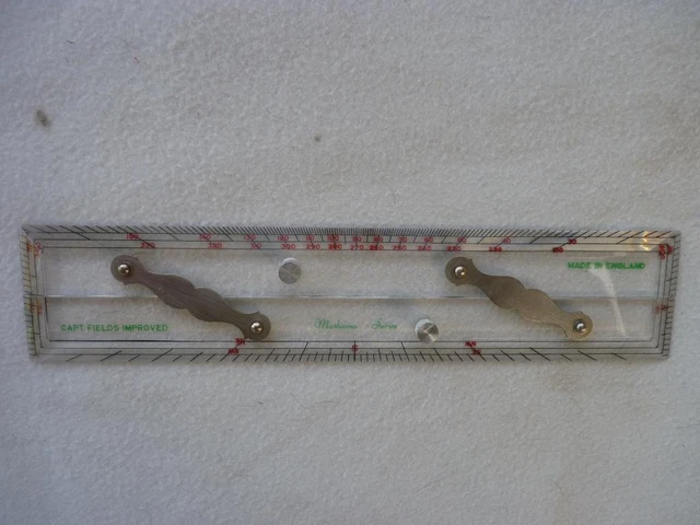 VIETNAM PERIOD Plotting Parallel Map / Navigation Ruler - Capt Fields ...