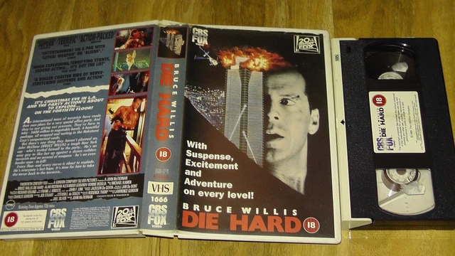 DIE HARD VHS Video Big Box Ex Rental Cert CBS FOX £5.99 - PicClick UK