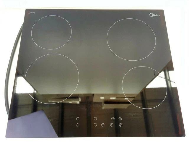 60CM ELECTRIC COOKTOP 600Mm Midea Mc-Hf602 Ceramic 4 Burner Zone Touch ...