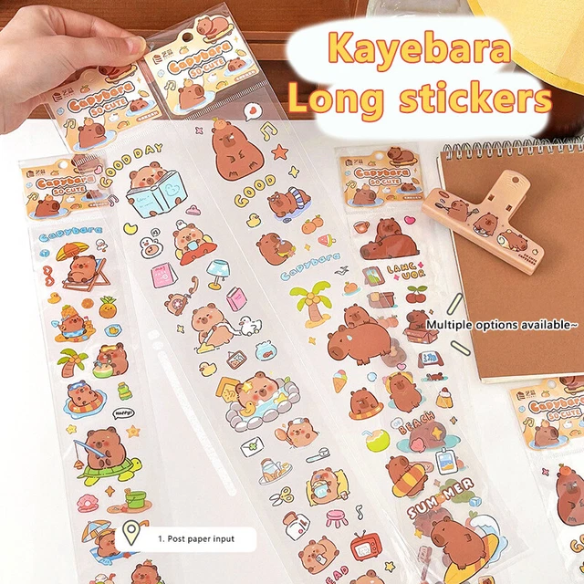KAPIBALA STICKERS CAPYBARA Diy Hand Account Decal Diary Phone Album ...