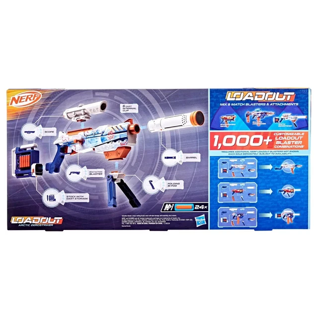NERF LOADOUT ARCTIC Zerostriker, pistolety i wyrzutnie Hasbro £35.05 ...