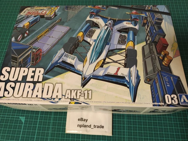 AOSHIMA CYBER FORMULA No.3 Super Asurada AKF-11 1/24 Scale Plastic ...