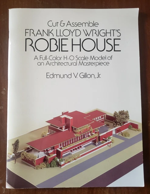 1987 FRANK LLOYD Wright ROBIE HOUSE Cut & Assemble HO Scale Model ...