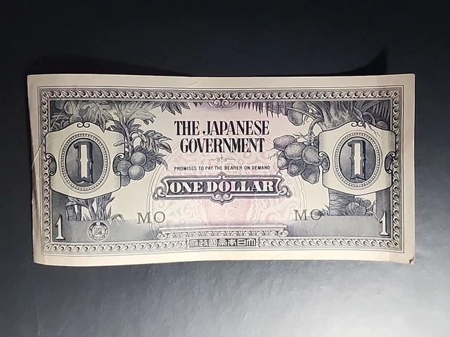 WW2 JIM - Japanese Invasion Money Malaya 1942 Banana Money Bank Note ...