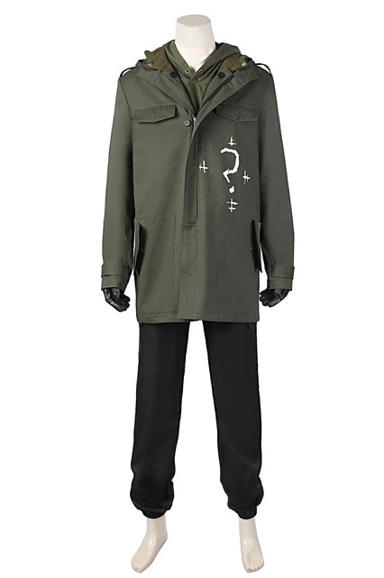 THE BATMAN 2022 Riddler Outfits Full Set Suit Halloween Cosplay Costume ...