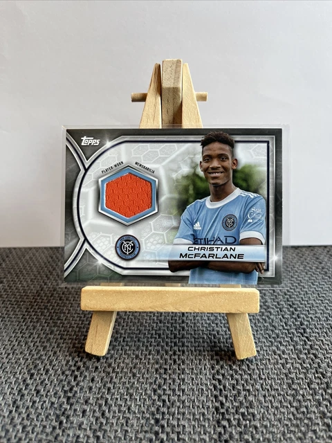 TOPPS MLS 2023 Christian McFarlane NYCFC New York Relic Player Worn ...