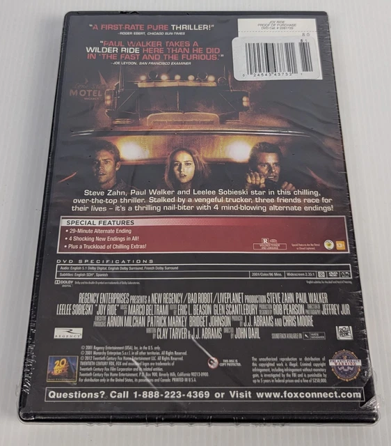 JOY RIDE WALMART Exclusive Inc Coloring Book - Region 1 DVD 2001 NEW ...