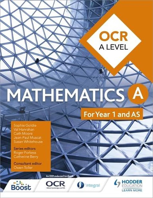 OCR A LEVEL Mathematics Year 1 (as) by Sophie Goldie Paperback Book ...