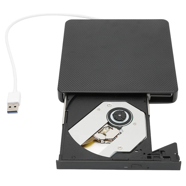 EXTERNAL DVD WRITER Black DVD Writer ABS Shell For Desktop Computer For ...