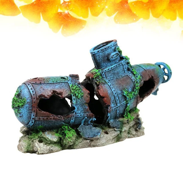 AQUARIUM HABITAT FISH Tank Rocaille Résine Habitat Fish Tank Décoration ...