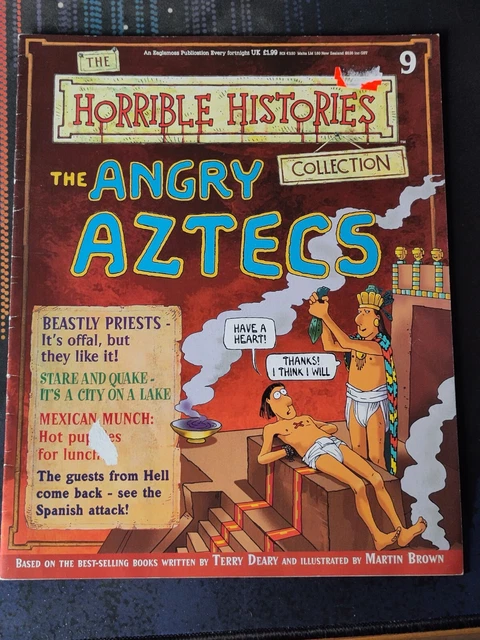 THE HORRIBLE HISTORIES Collection Magazine#9 The Angry Aztecs-good £2. ...