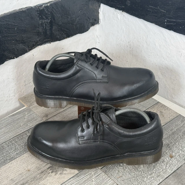 DR MARTENS STEEL Toe Safety Shoes Black UK 11 Slip Resistant Work ...