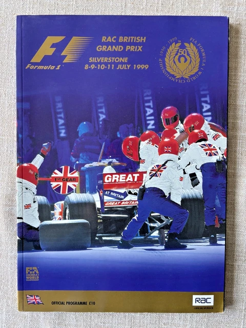 FORMULA 1 RAC British Grand Prix Programme - 1999 - Silverstone £5.40 ...