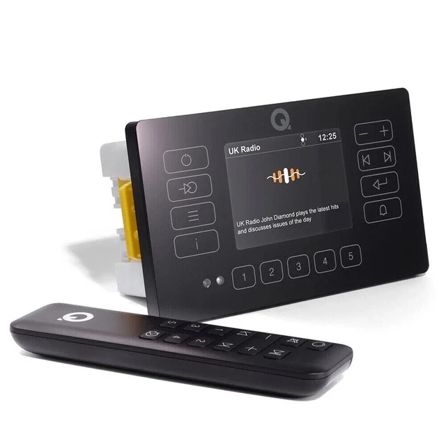 Q ACOUSTICS E120 Bluetooth Wall Amplifier with DAB+ Touch Panel Control ...