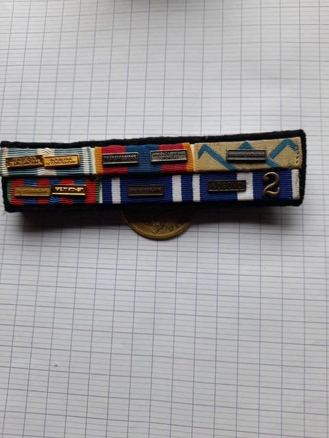 BARETTE MILITAIRE EX yougoslavie cote d ivoire transmisions kossovo op ...