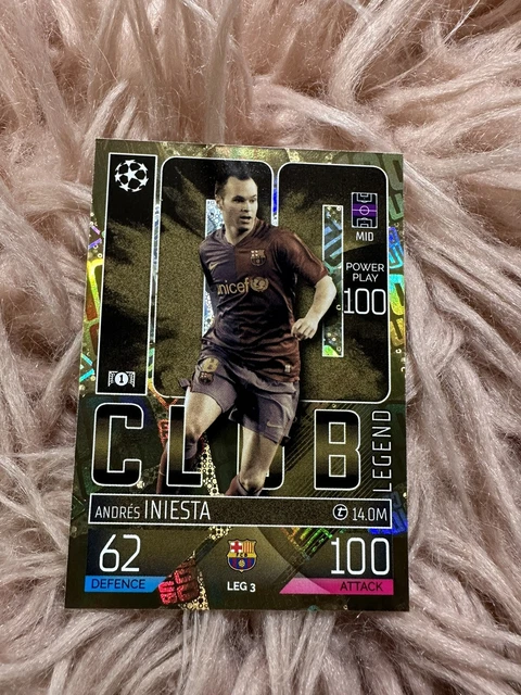 MATCH ATTAX EXTRA 2022/23 Andres Iniesta 100 Hundred Club Legend No Leg ...