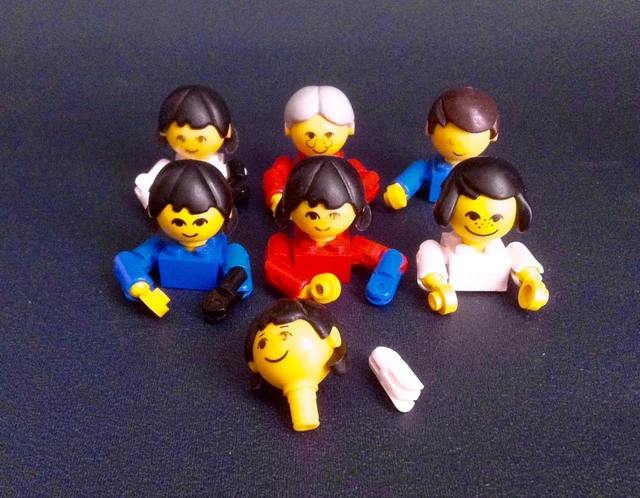 VINTAGE LEGO CLASSIC - 6 Pack Figures / Figures + Elements - 1970 ...