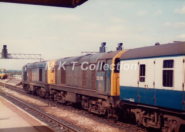RAIL PHOTO CLASS 20 20216 20227 @ Derby 2/6/84 12:38 from Skegness £1. ...