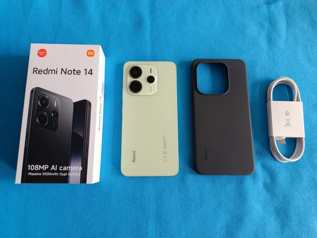 XIAOMI REDMI NOTE 14 4G NEUF Vert, 8 + 4 GO / 128 GO + coque 2 sim / sd ...