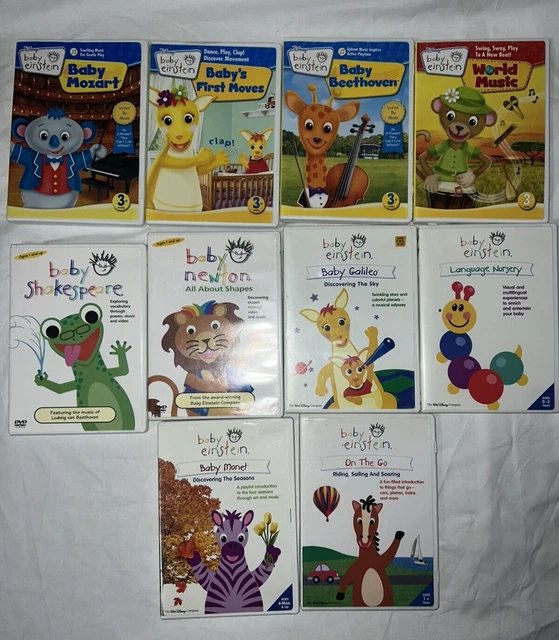 BABY EINSTEIN 10 DVD LOT Collection EARLY 2003-2009, TESTED & WORKS $29 ...