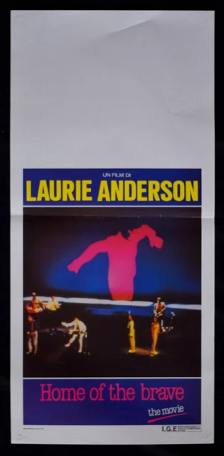 AFFICHE HOME OF The Brave Laurie Anderson Adrian Belew Landry Pendarvis ...