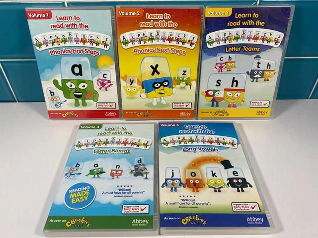 ALPHABLOCKS COMPLETE COLLECTION Volumes 1-5 DVD Box Sets CBeebies Early ...