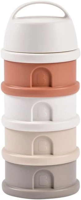 BEABA STACKABLE FORMULA and Snack Container, 4 Compartment Baby Milk ...
