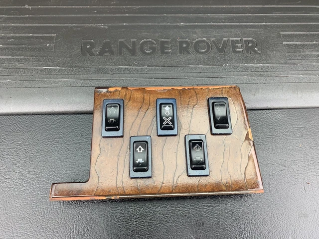 RANGE ROVER CLASSIC Hard Dash Window Switch Wood Walnut Rhd Fit 1988 ...