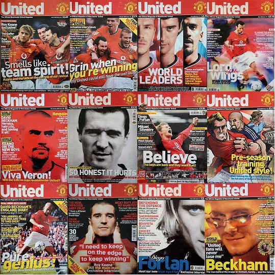 MANCHESTER UNITED FOOTBALL Club Magazine Complete Issues - Various ...