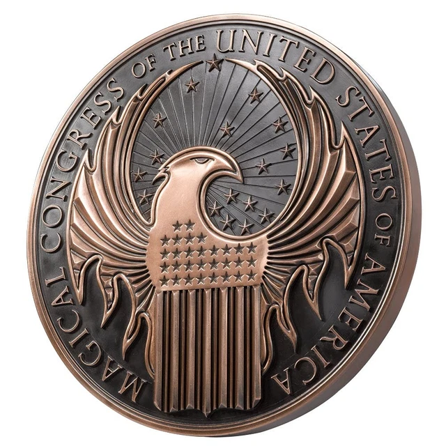 THE NOBLE COLLECTION Fantastic Beasts MACUSA Emblem Wall Art - 9.5in ...