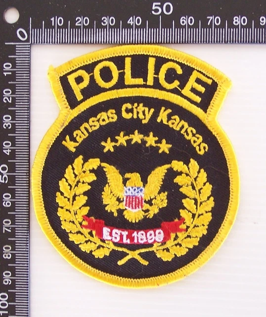 VINTAGE KANSAS CITY Police Department Embroidered Uniform Patch Sew-On ...