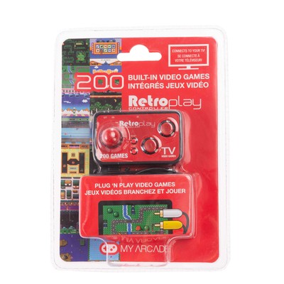 MY ARCADE RETROPLAY Controller Gaming System 200 Built In Games Connects To TV £10.99 - PicClick UK