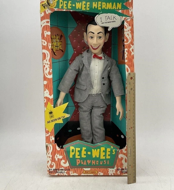 VINTAGE 1987 PEE-WEE Herman Talking Pull String Doll 18” New In Box ...