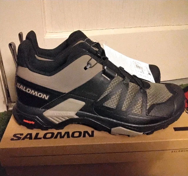 SALOMON X ULTRA 4 Hiking Shoe Low Bungee Black Khaki Mens 12 NEW IN BOX ...