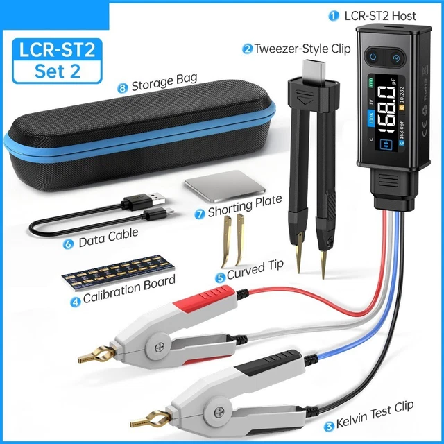 PORTABLE TEST INSTRUMENT LCR-ST2 Clamp Meter Supports Five Test ...