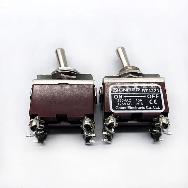 2 POSITION TOGGLE Switch DPST ON/Off RT1221 Electronic Instruments $14. ...