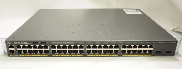 CISCO 2960-X WS-C2960X-48FPD-L V01 48-Port Gigabit Poe Switch W/C2960X ...