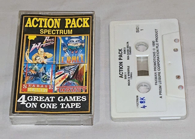 ACTION PACK 4 in 1 (Thrust/Rock Wrestle) ZX Spectrum gioco per computer ...