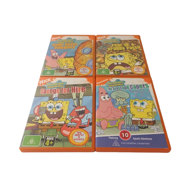 SPONGEBOB SQUAREPANTS DVD Children Kids Family Animation Ocean Fish ...