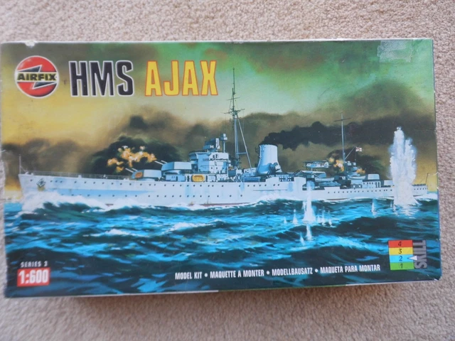 AIRFIX HMS AJAX 1:600 Scale Model Kit. Series 3 - 03204. Unassembled ...
