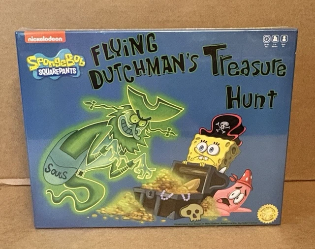 SPONGEBOB SQUAREPANTS FLYING Dutchman’s Treasure Hunt Family Board Game ...