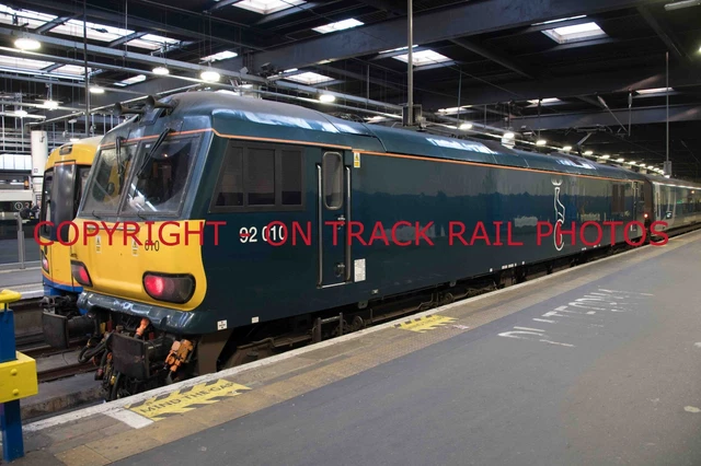 UK RAILWAY PHOTOGRAPH Of Class 92 Locomotive 92010. Rm92-134 £1.70 ...