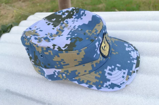SURPLUS CHINESE ARMY PLA Original Type 07 Navy Camo Hat Cap + Hat ...