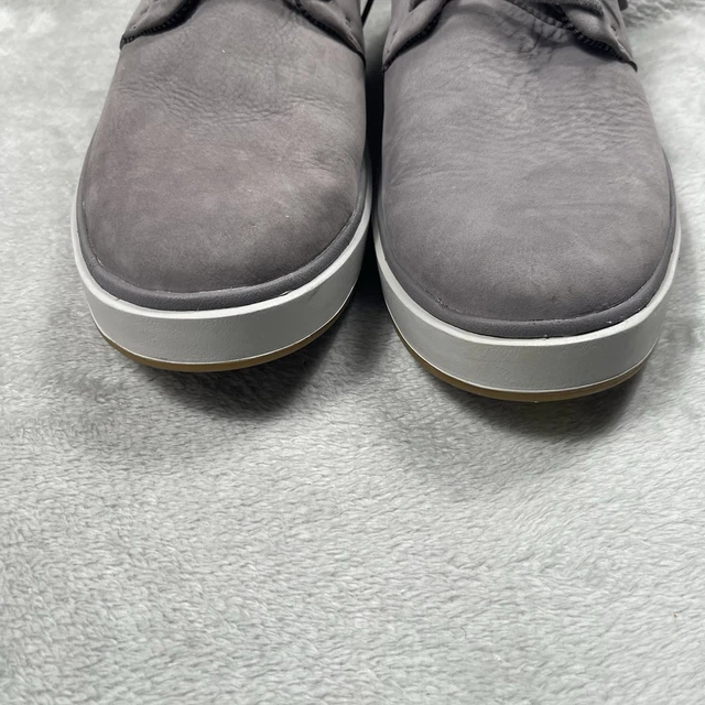 OLUKAI PAPAKU 'ILI Leather Chukka Boots Mens 10.5 Gray Leather 10520 ...