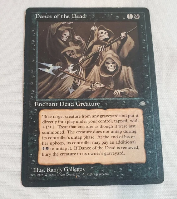 1995 DANCE OF The Dead Ice Age MTG Magic The Gathering Card EUR 11,08 ...