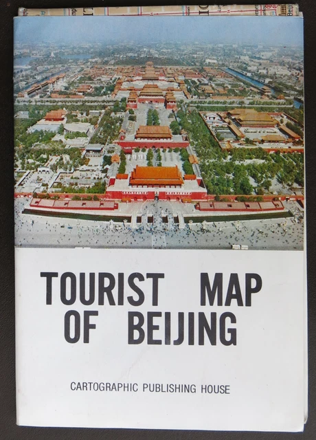 CHINA: TOURIST MAP of Beijing (1980s) / Stadtplan Peking (1980er) £2.56 ...