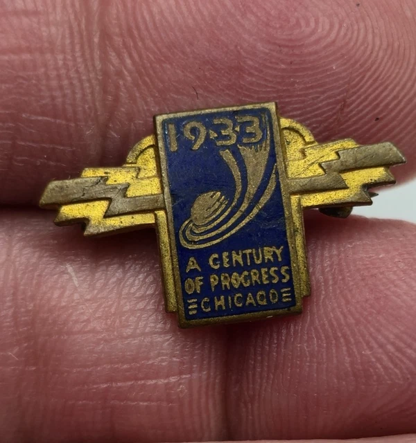 VINTAGE 1933 CHICAGO World’s Fair Pin A Century of Progress Exposition ...